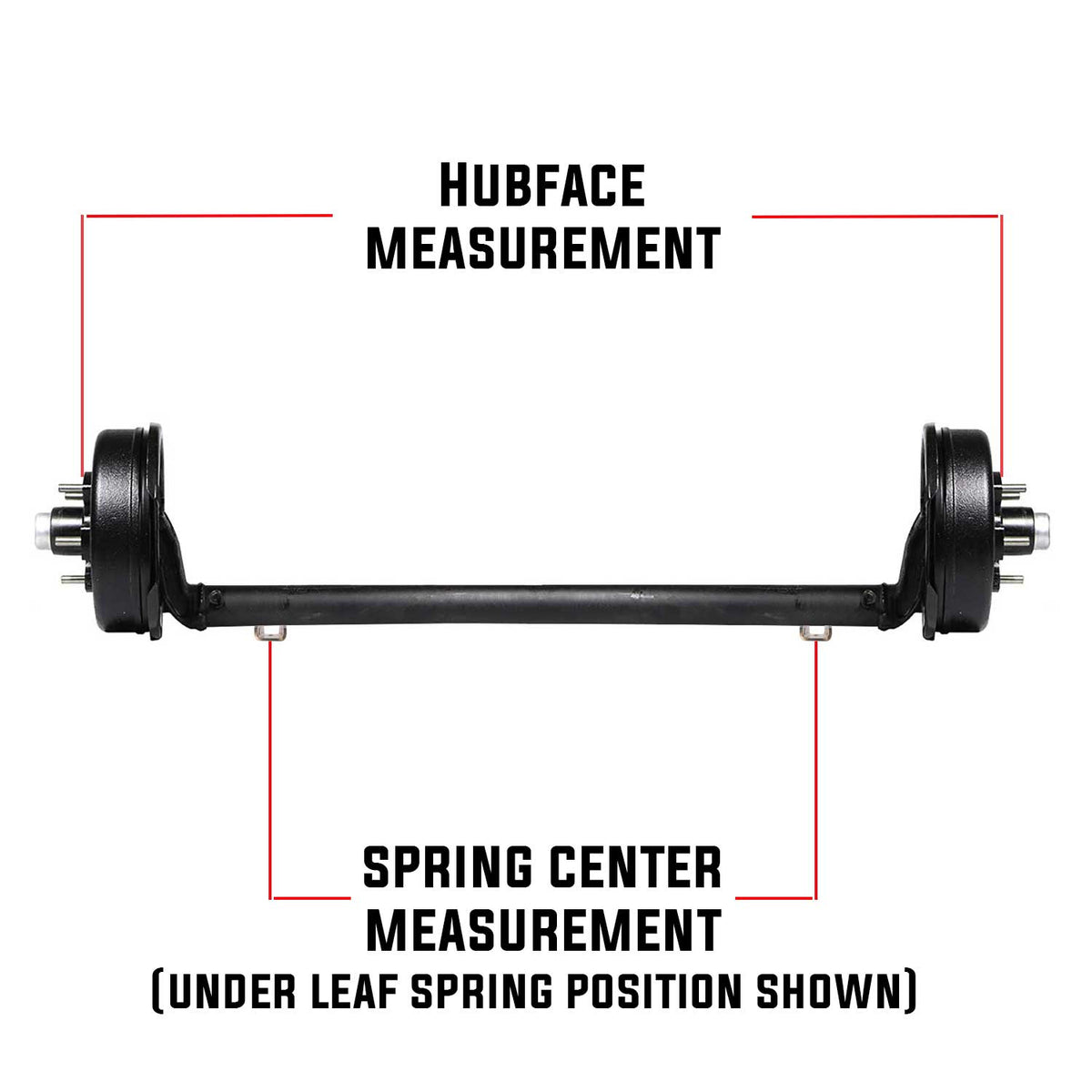 3500 lb Trailer Axle With Brakes | Round Drop | Trailer Axle Store