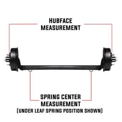 3500 lb Trailer Axle With Brakes | Round Drop | Trailer Axle Store