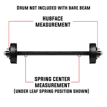 3500 lb Trailer Axle Bare Beam | Round Straight | Trailer Axle Store