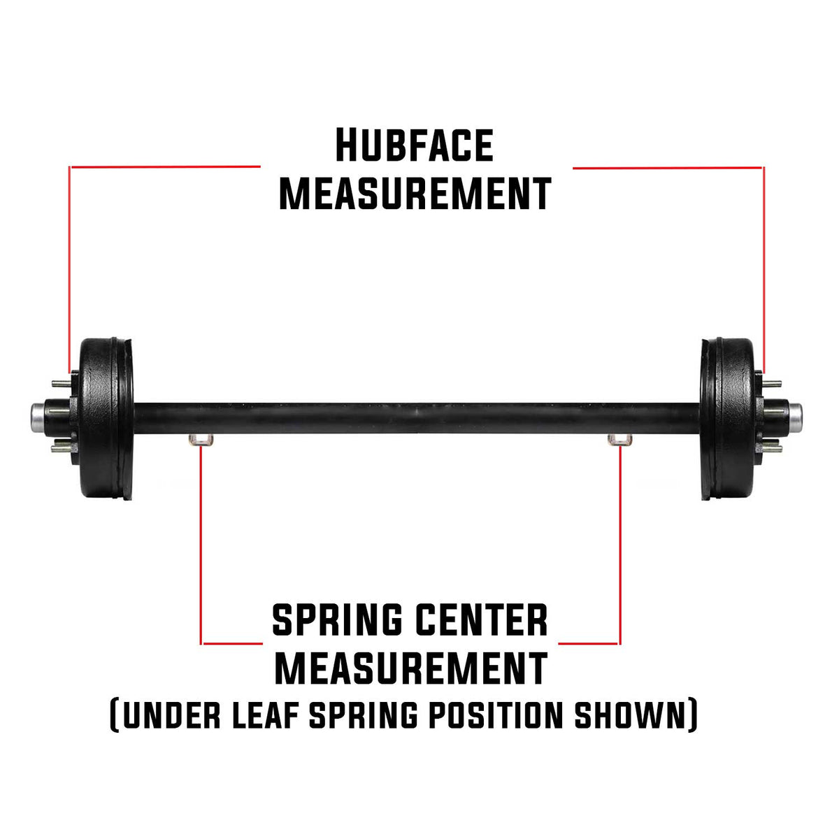 3500 lb Trailer Axle With Brakes | Round Straight | Trailer Axle Store