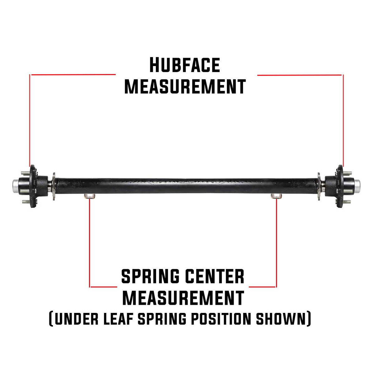 3500 lb Trailer Axle With Idler Hubs | Round Straight | Trailer Axle Store