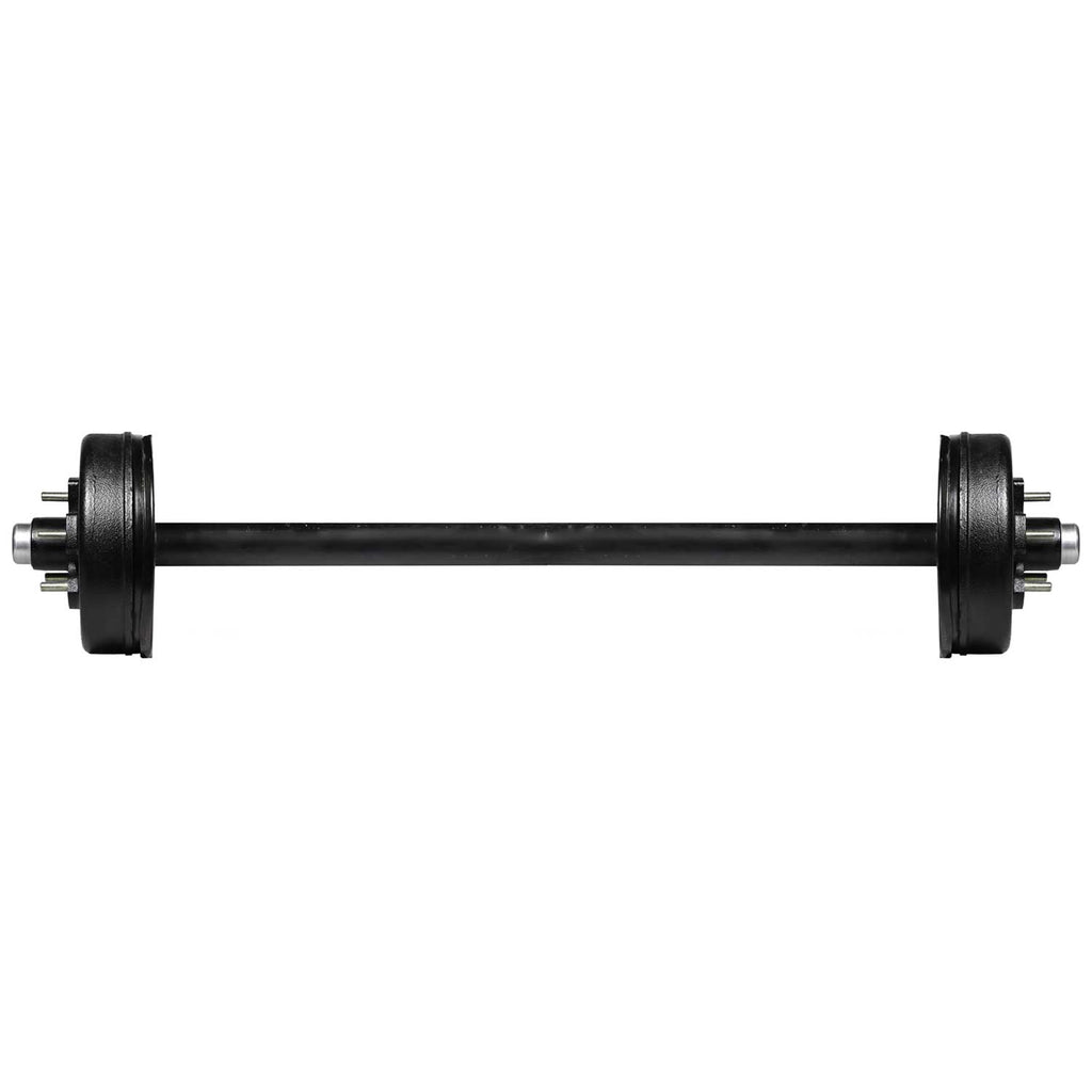 3500 lb Trailer Axle With Brakes | Round Straight | Trailer Axle Store