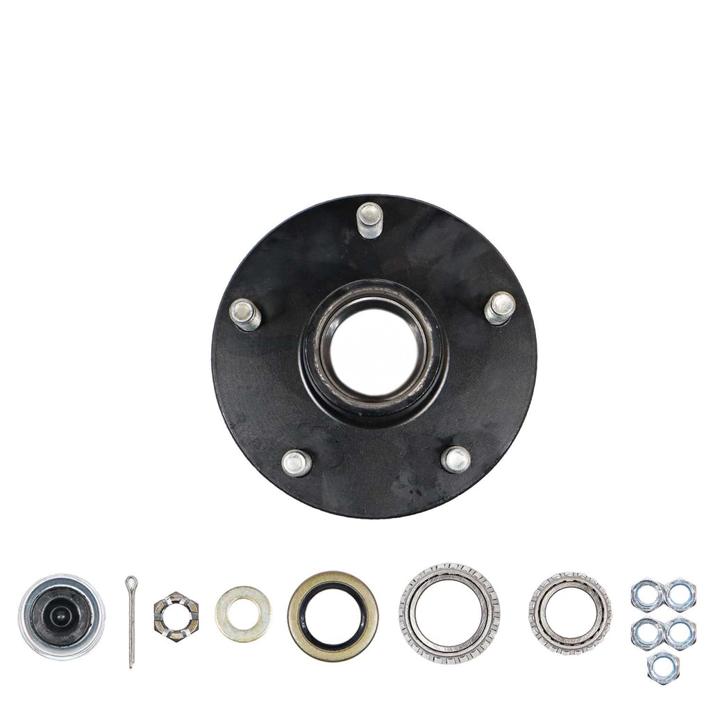 Trailer Idler Hub Kit for 3,500 lb Axles | 5 on 4.5" Bolt Pattern | K88 ...
