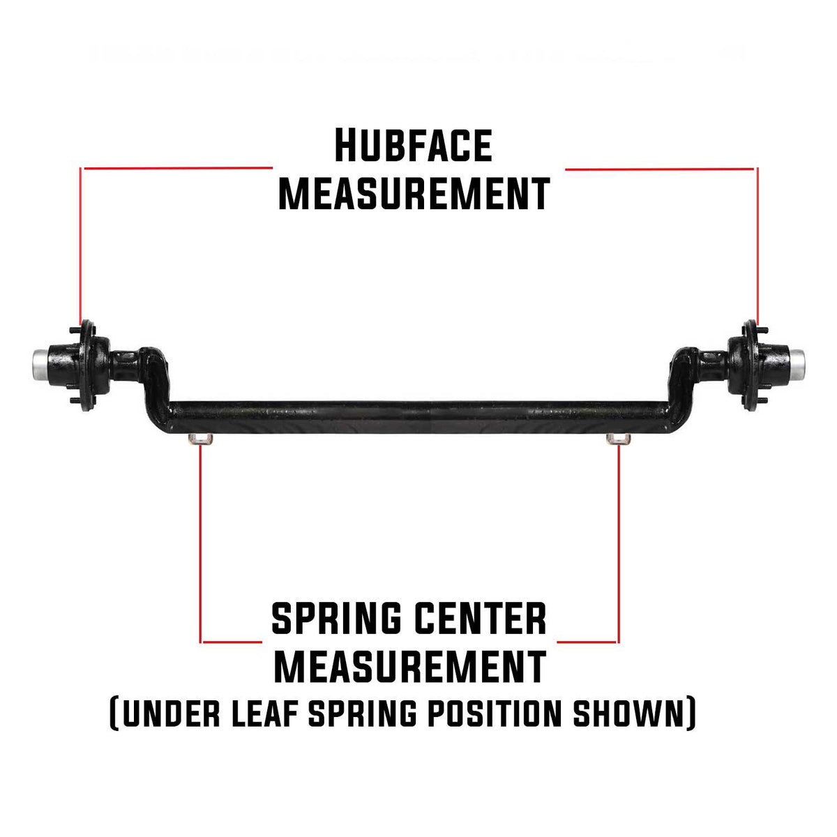 5200 lb Trailer Axle With Idler Hubs | Round Drop | Trailer Axle Store