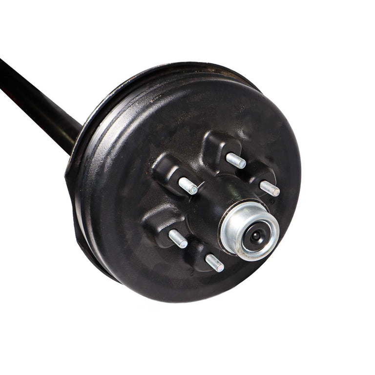 6000 lb Trailer Axle With Brakes | Round Drop | Trailer Axle Store
