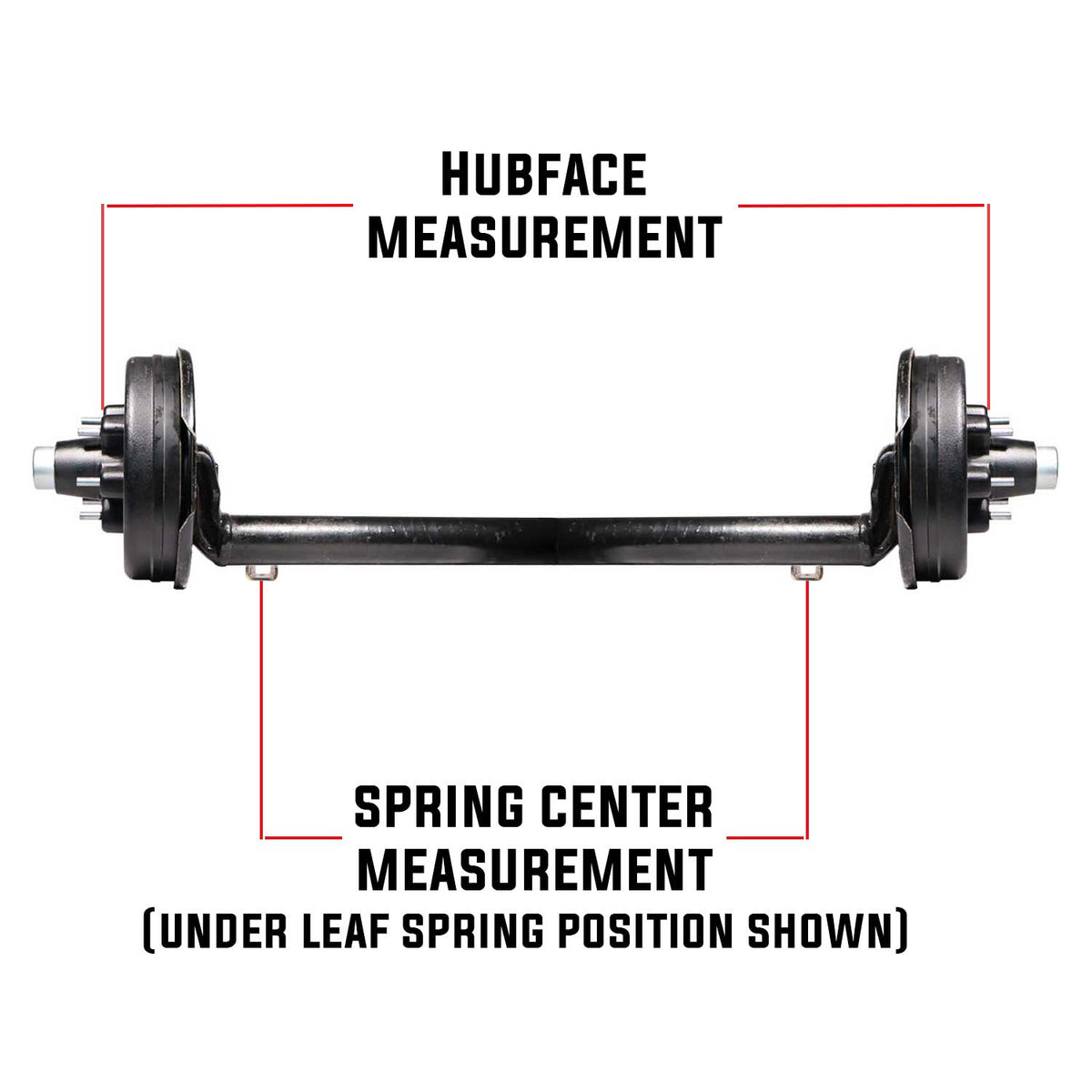 6000 lb Trailer Axle With Brakes | Round Drop | Trailer Axle Store