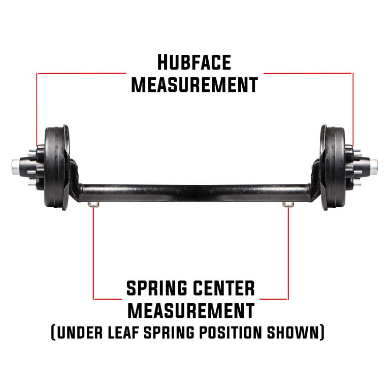 6000 lb Trailer Axle With Brakes | Round Drop | Trailer Axle Store