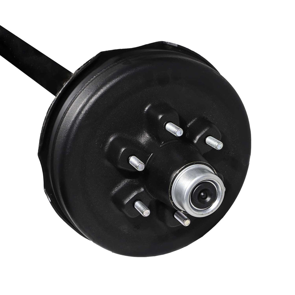 6000 lb Trailer Axle With Brakes | Round Straight | Trailer Axle Store