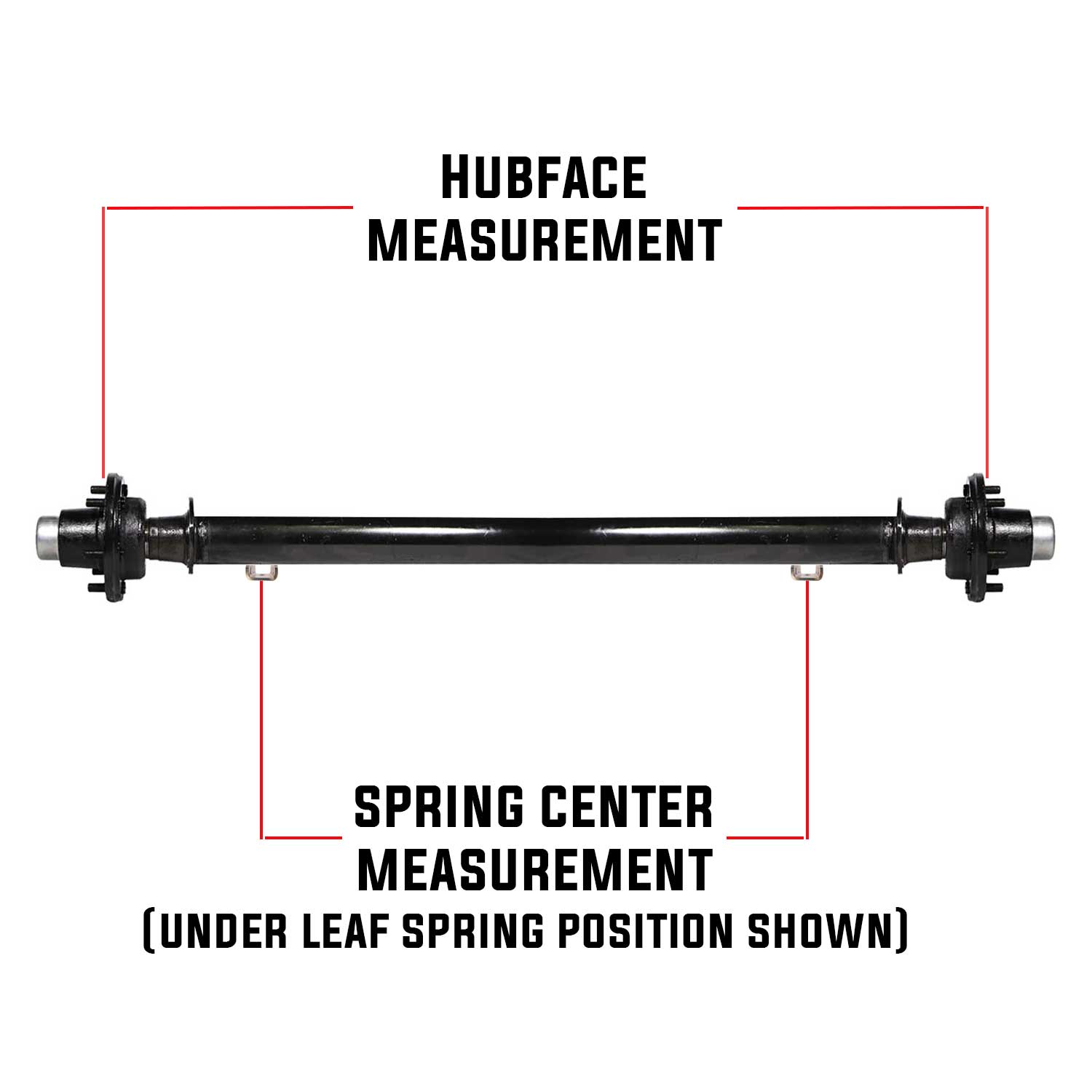 6000 lb Trailer Axle With Idler Hubs | Round Straight | Trailer Axle Store