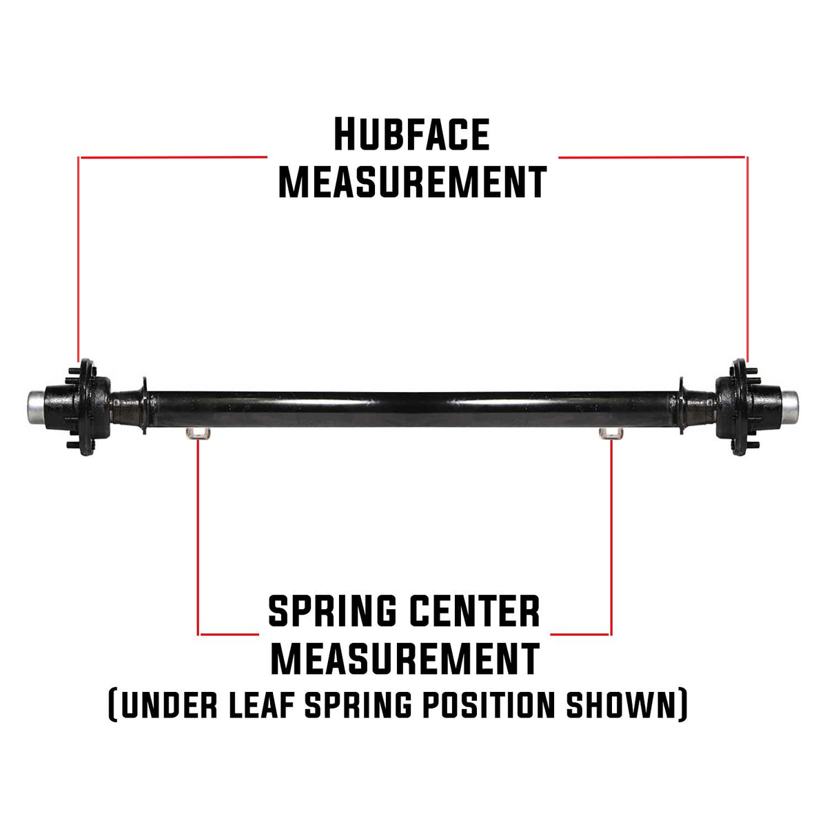 6000 lb Trailer Axle With Idler Hubs | Round Straight | Trailer Axle Store