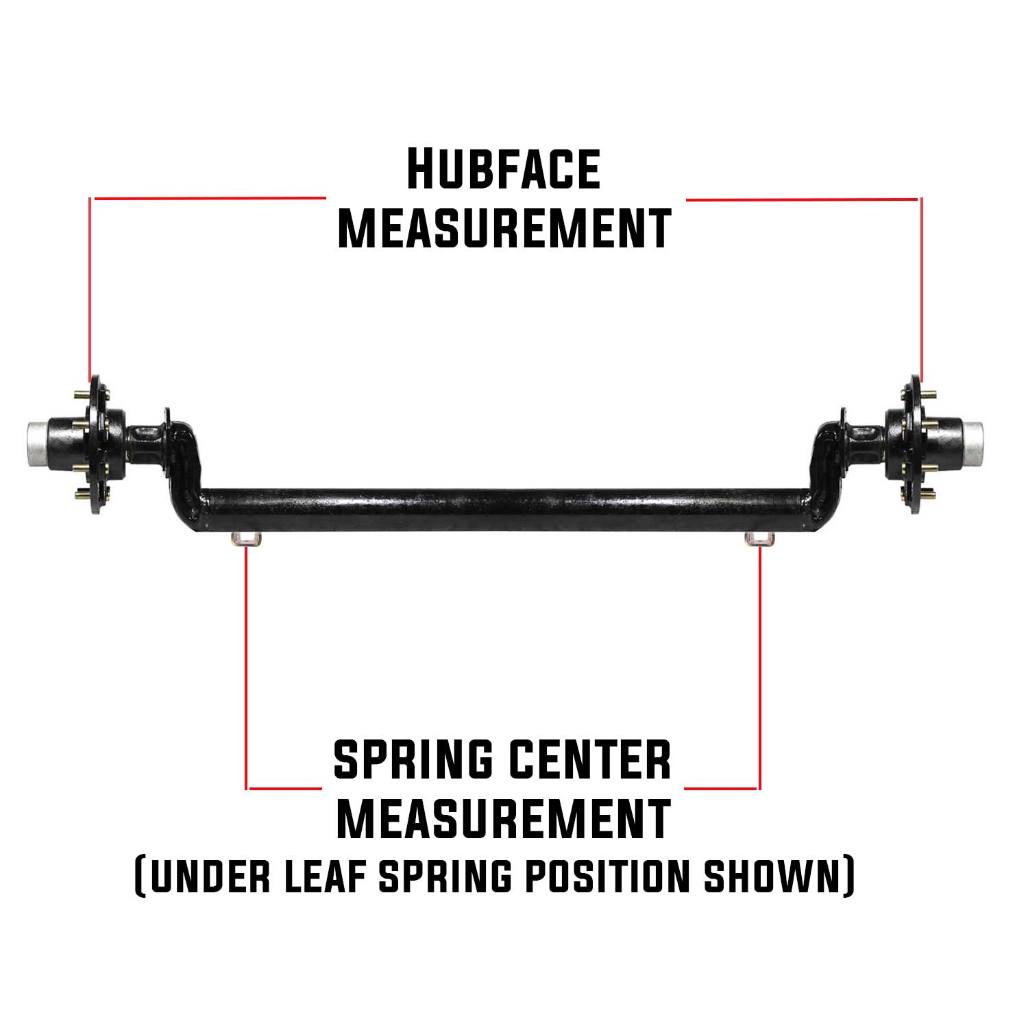 7000 lb Trailer Axle With Idler Hubs | Round Drop | Trailer Axle Store