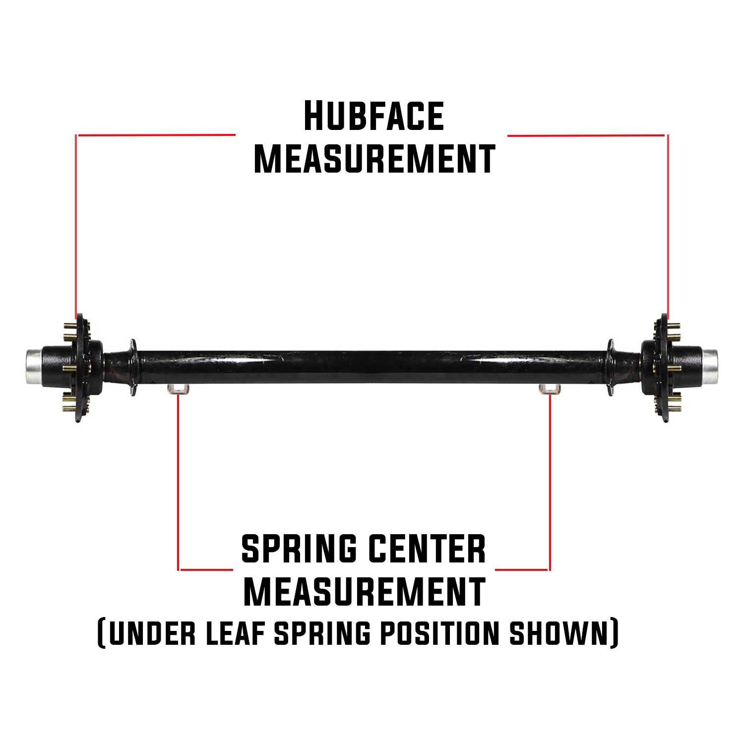 7000 lb Trailer Axle With Ider Hubs | Round Straight | Trailer Axle Store