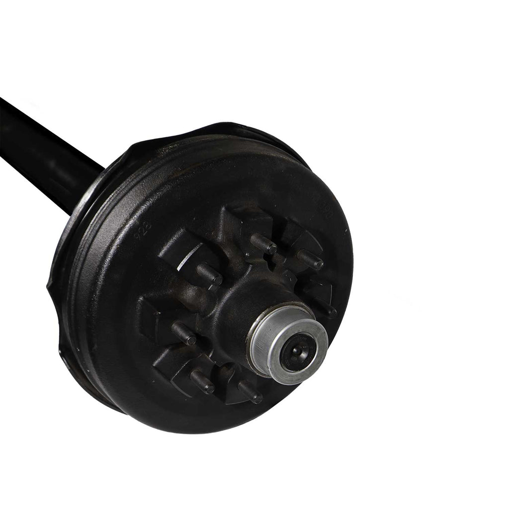 7000 lb Trailer Axle With Brakes | Round Straight | Trailer Axle Store