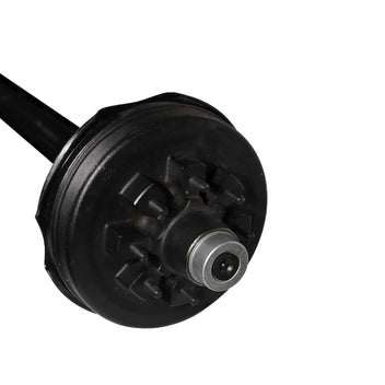 7000 lb Trailer Axle With Brakes | Round Straight | Trailer Axle Store