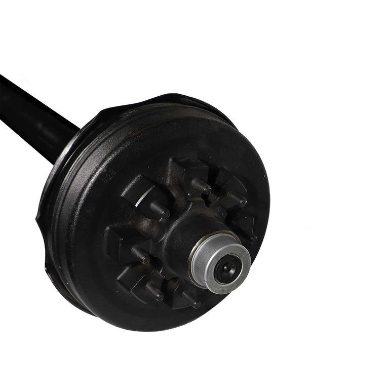 7000 lb Trailer Axle With Brakes | Round Straight | Trailer Axle Store