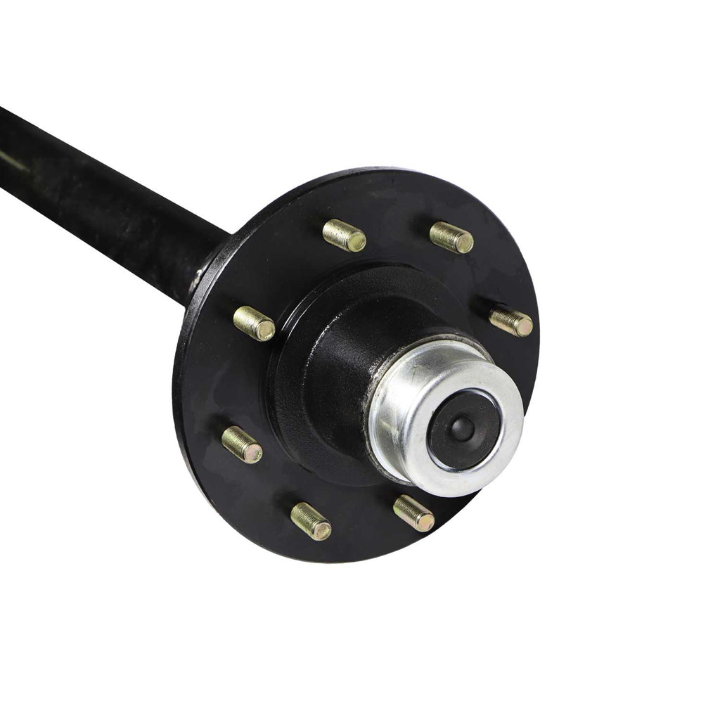 7000 lb Trailer Axle With Ider Hubs | Round Straight | Trailer Axle Store