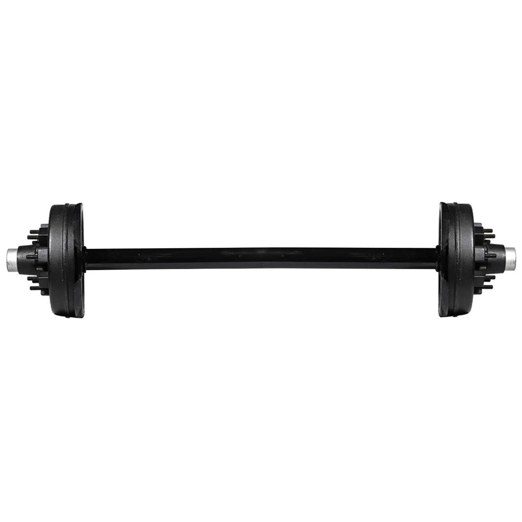 7000 lb Trailer Axle With Brakes | Round Straight | Trailer Axle Store