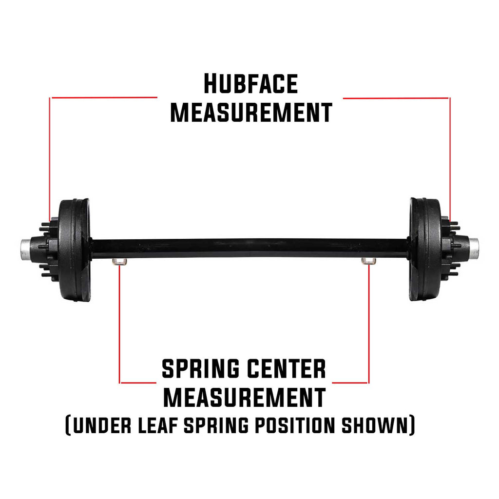 7000 lb Trailer Axle With Brakes | Round Straight | Trailer Axle Store