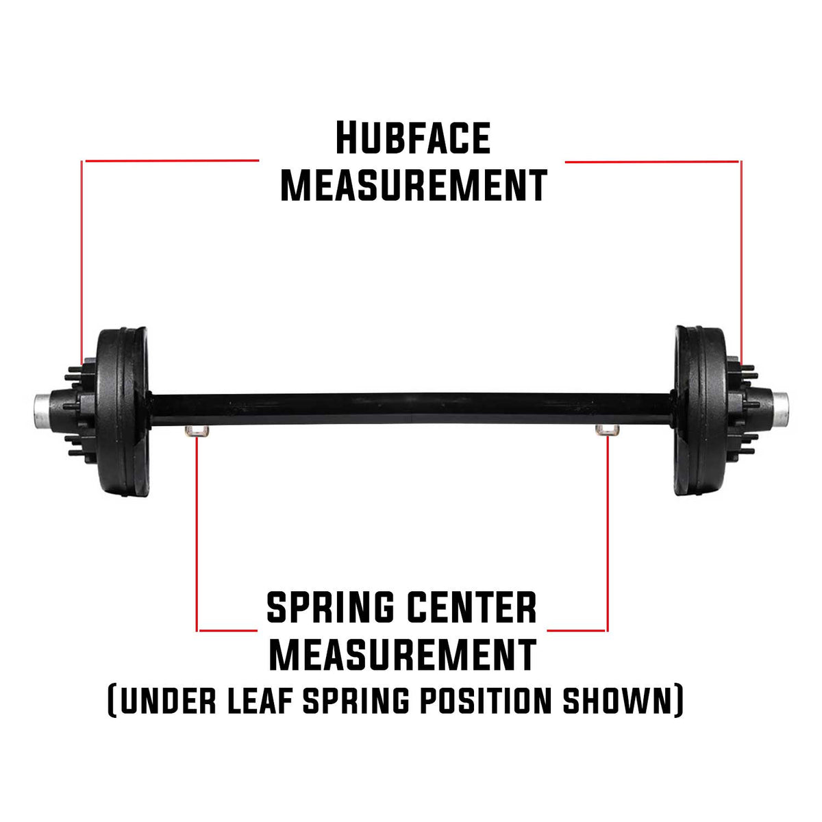 7000 lb Trailer Axle With Brakes | Round Straight | Trailer Axle Store