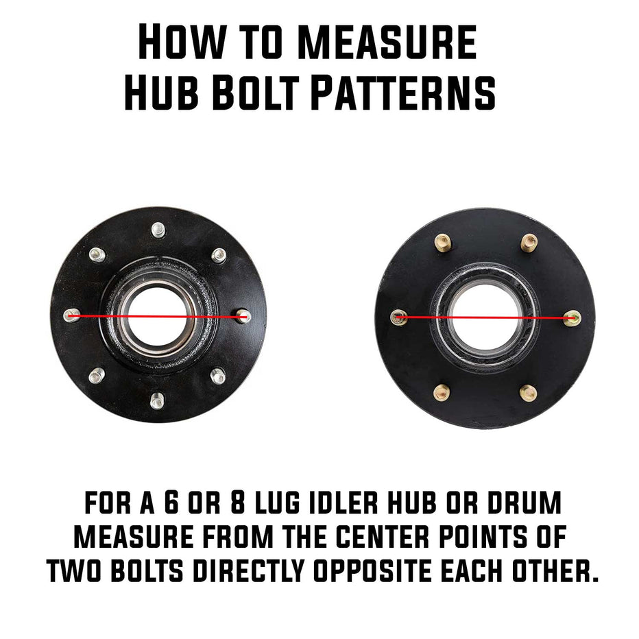 7000 lb Trailer Axle With Idler Hubs | Round Drop | Trailer Axle Store